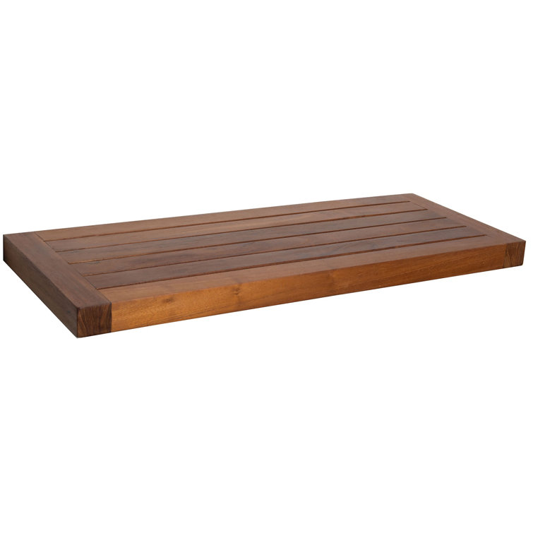 Aqua Teak Moa the Original Teak Flat Floating Shelf | Wayfair.ca