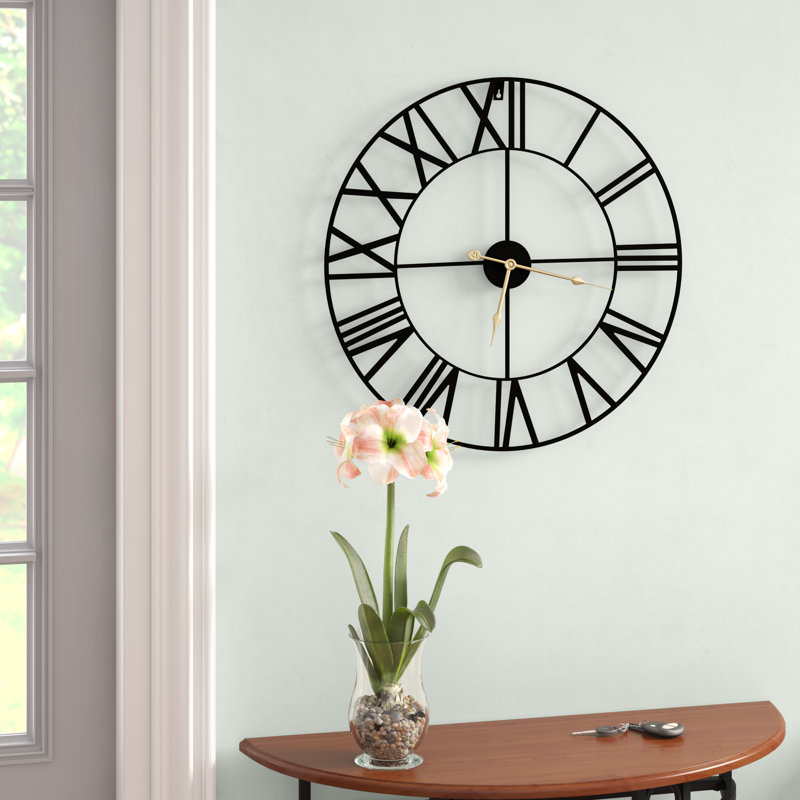 Charlton Home® Mcclendon Metal Wall Clock & Reviews | Wayfair