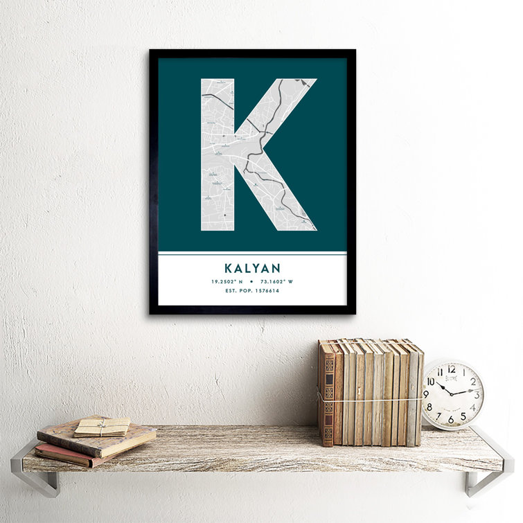 Wee Blue Coo Kalyan City Map Kalyan India City Map Teal - on | Wayfair ...