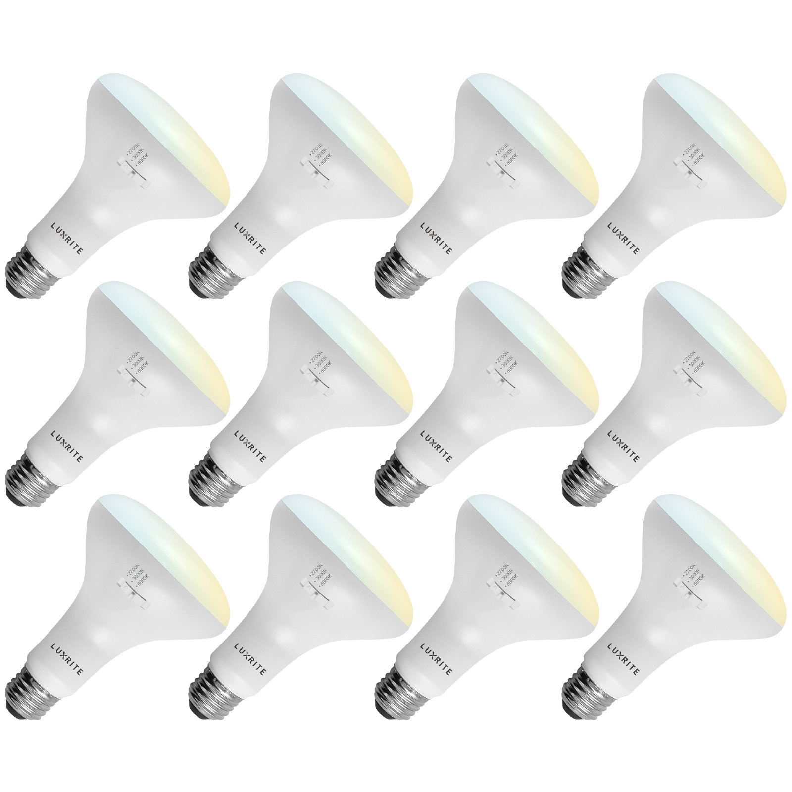Luxrite 10 Watt (65 Watt Equivalent ), BR30 LED Dimmable, Color ...