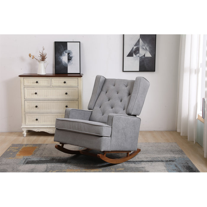 Canora Grey Living Room Comfortable Rocking Chair Accent Chair With ...