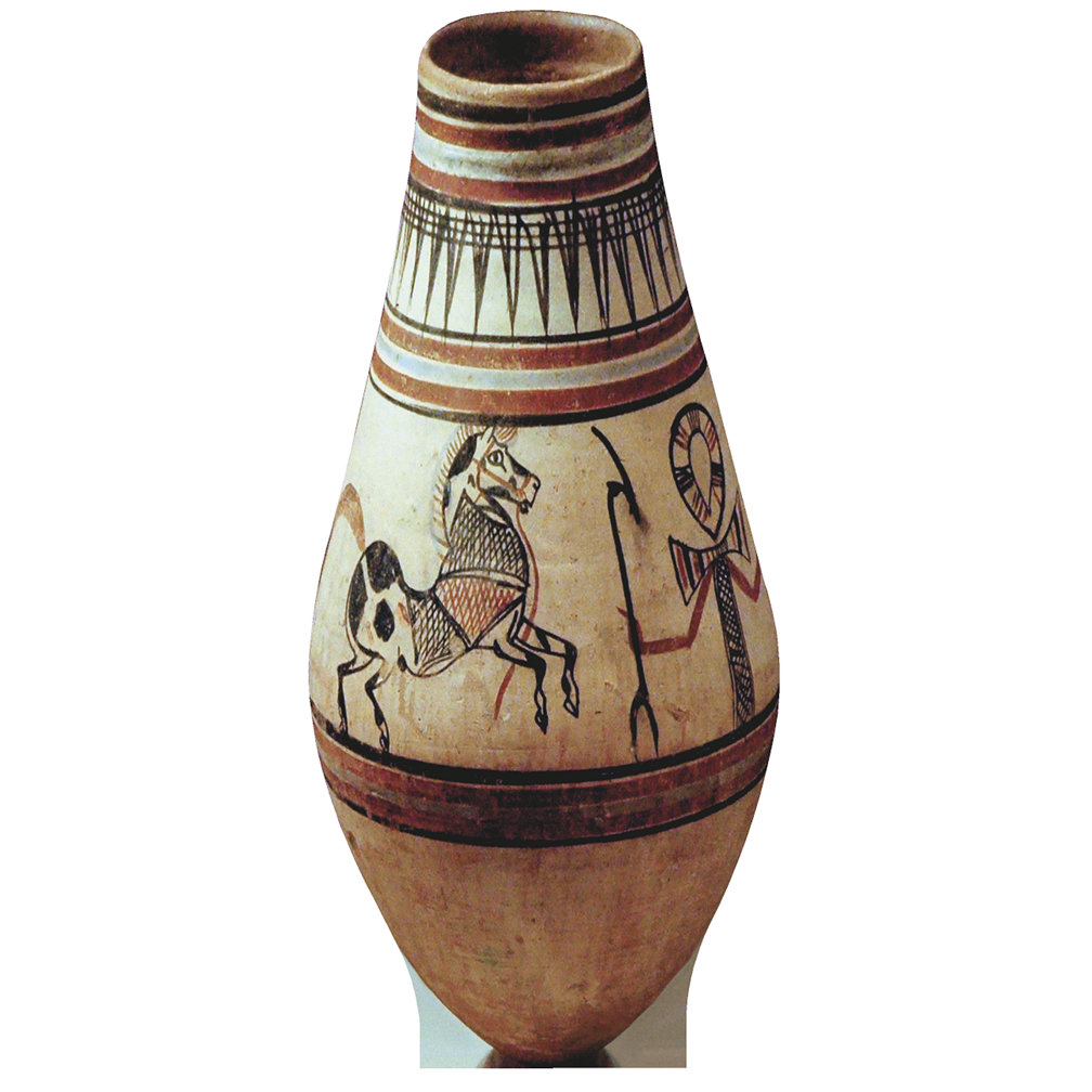 Wet Paint Printing Ancient Egyptian Pot Vase Pottery Cardboard Standup ...