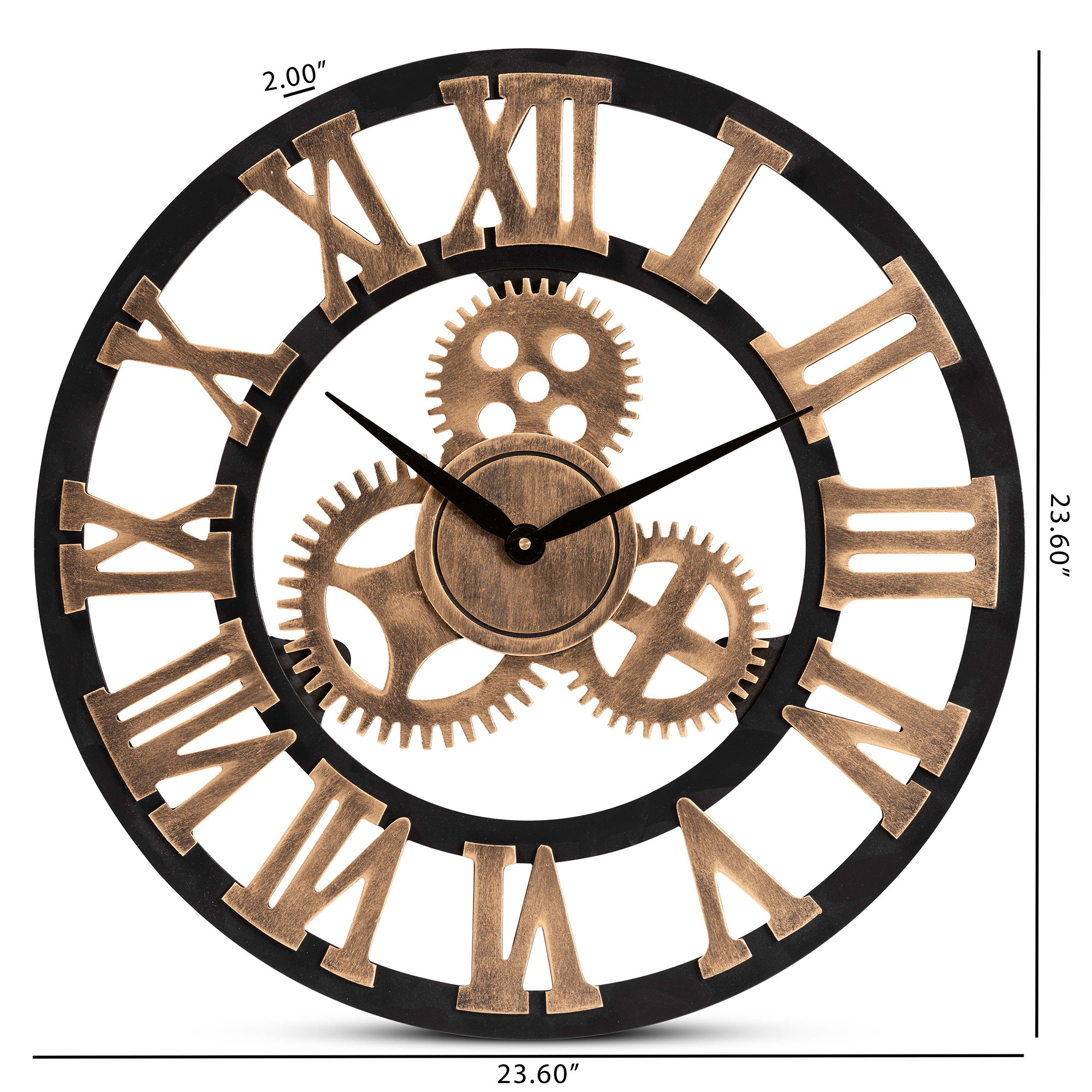 Steelside™ Unwind Wood Wall Clock - Wayfair Canada