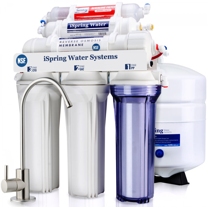 iSpring Water Systems Ispring RCC7AK NSF Certified 6-Stage Under Sink ...