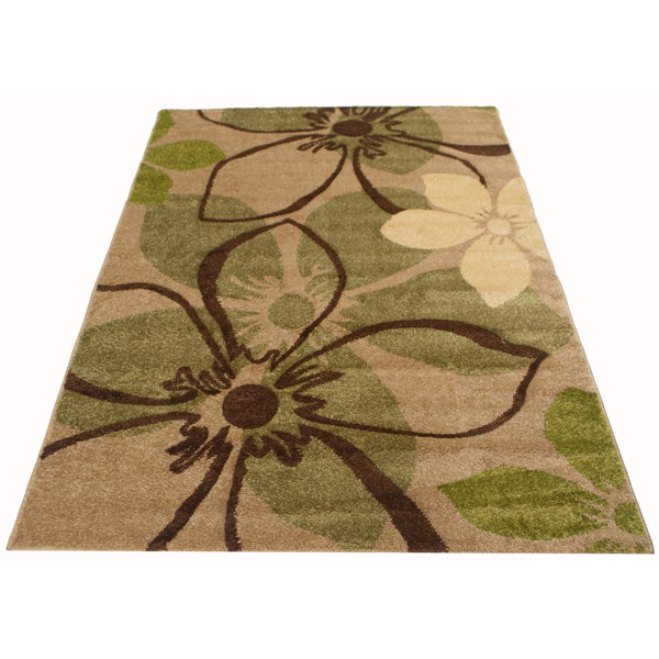 ClassicLiving Renuka 170 X 120Cm Brown/Green Area Rug | Wayfair.co.uk