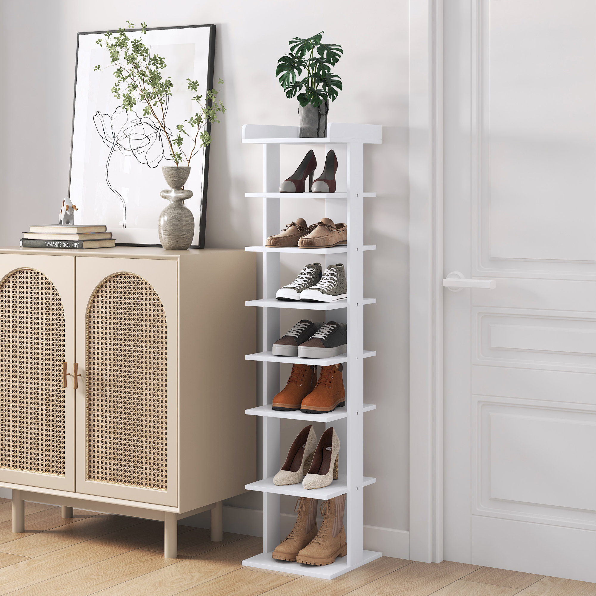 Latitude Run® 7 Pair Shoe Rack & Reviews | Wayfair