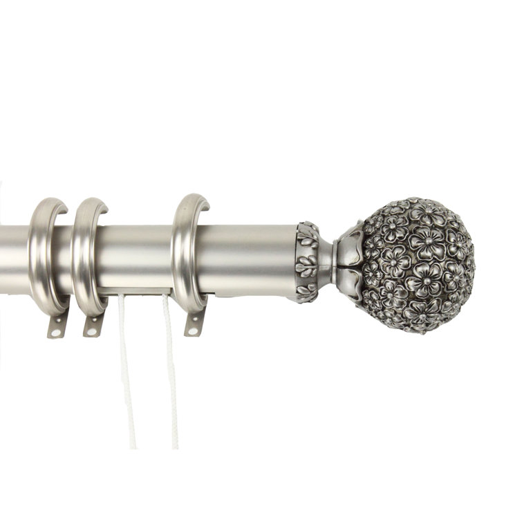 Canora Grey Saroyan Decorative Traverse Single Curtain Rod & Reviews ...