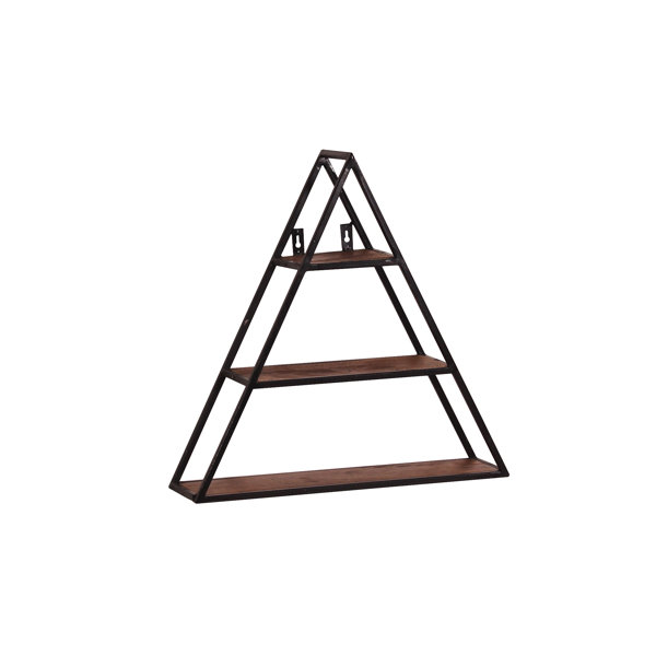 SIT Möbel Panama 3 Piece Triangle Mango Solid Wood Accent Shelf ...