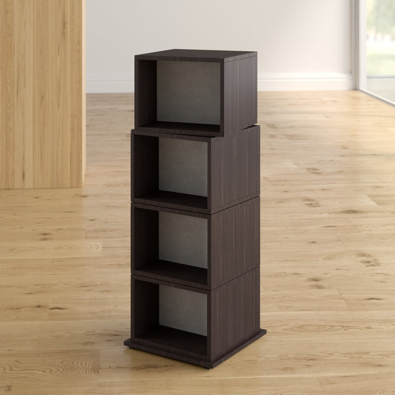 Ebern Designs Rotating Multimedia Cube Storage Tower & Reviews | Wayfair