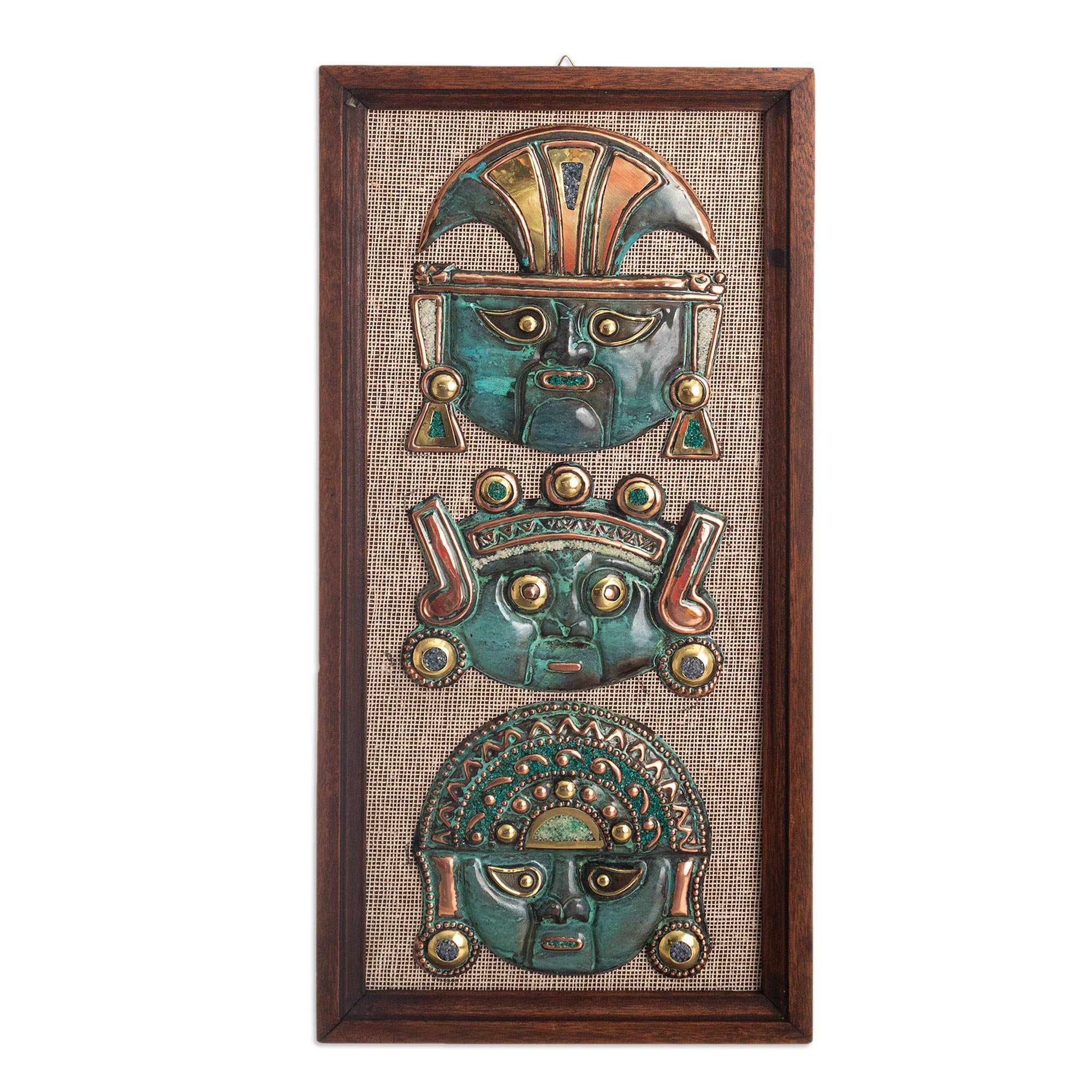 Trinx Handmade Pre-Inca Warriors Copper And Bronze Wall Décor | Wayfair