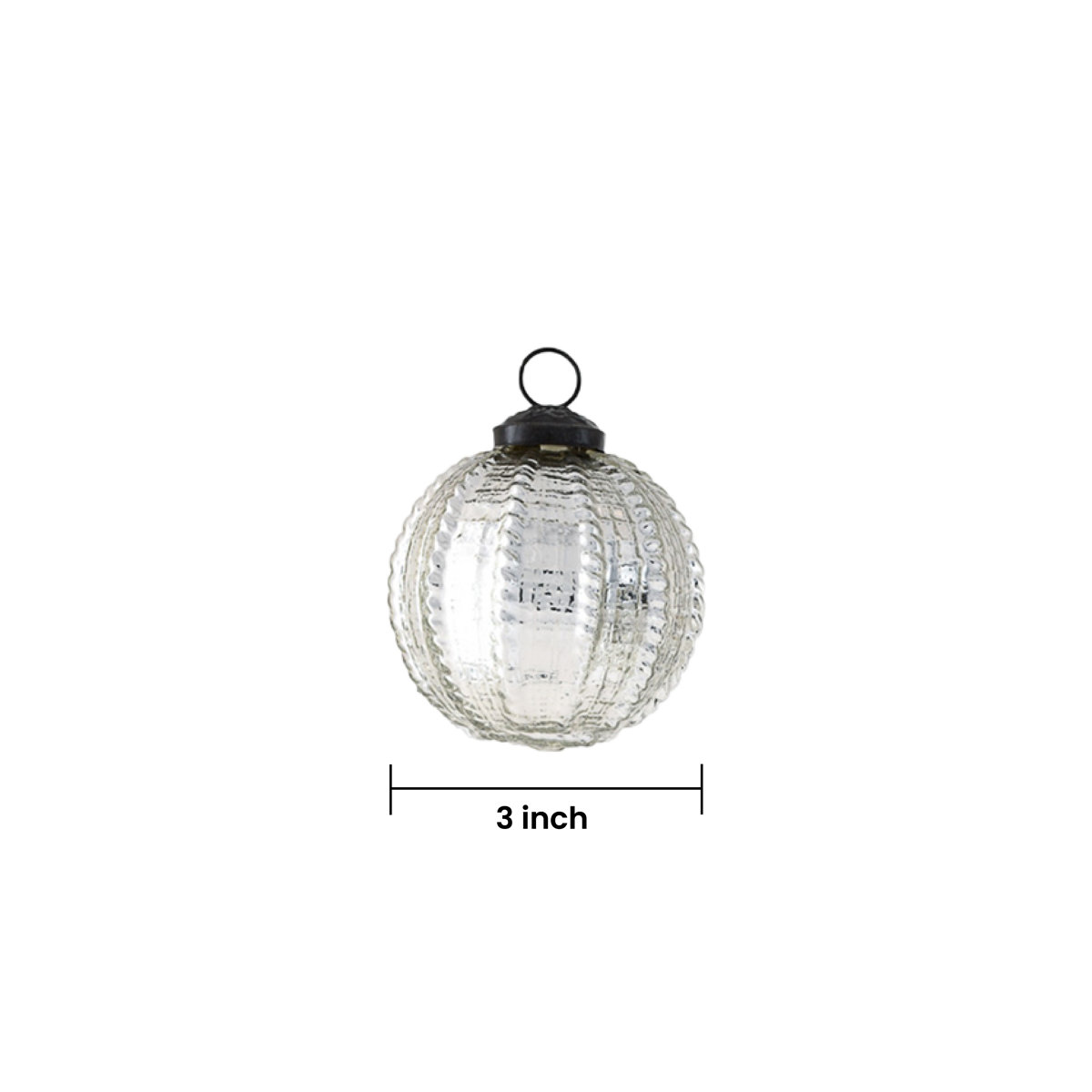 Serene Spaces Living Set Of 9 Beaded Texture Ornament Ball Set | Wayfair