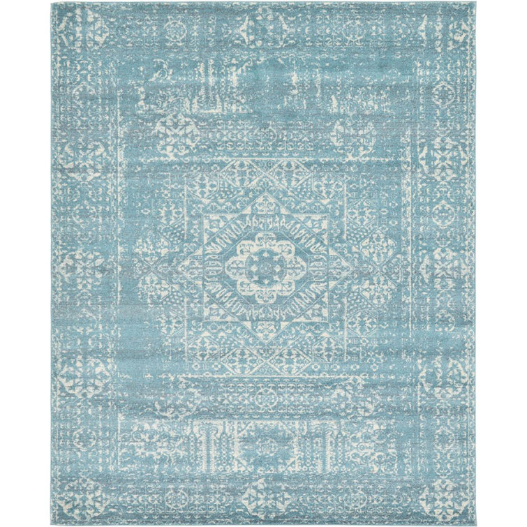 RugPal Kasha Oriental Teal Area Rug | Wayfair