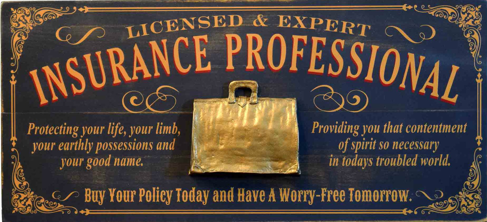 Winston Porter Insurance Professional Occupational Sign Wall Décor ...