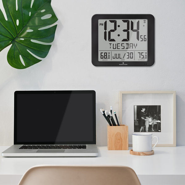 Marathon Watch Company Slim Wall Clock & Reviews | Wayfair