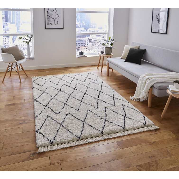 Mack + Milo Adel Cream/Black Rug & Reviews | Wayfair.co.uk