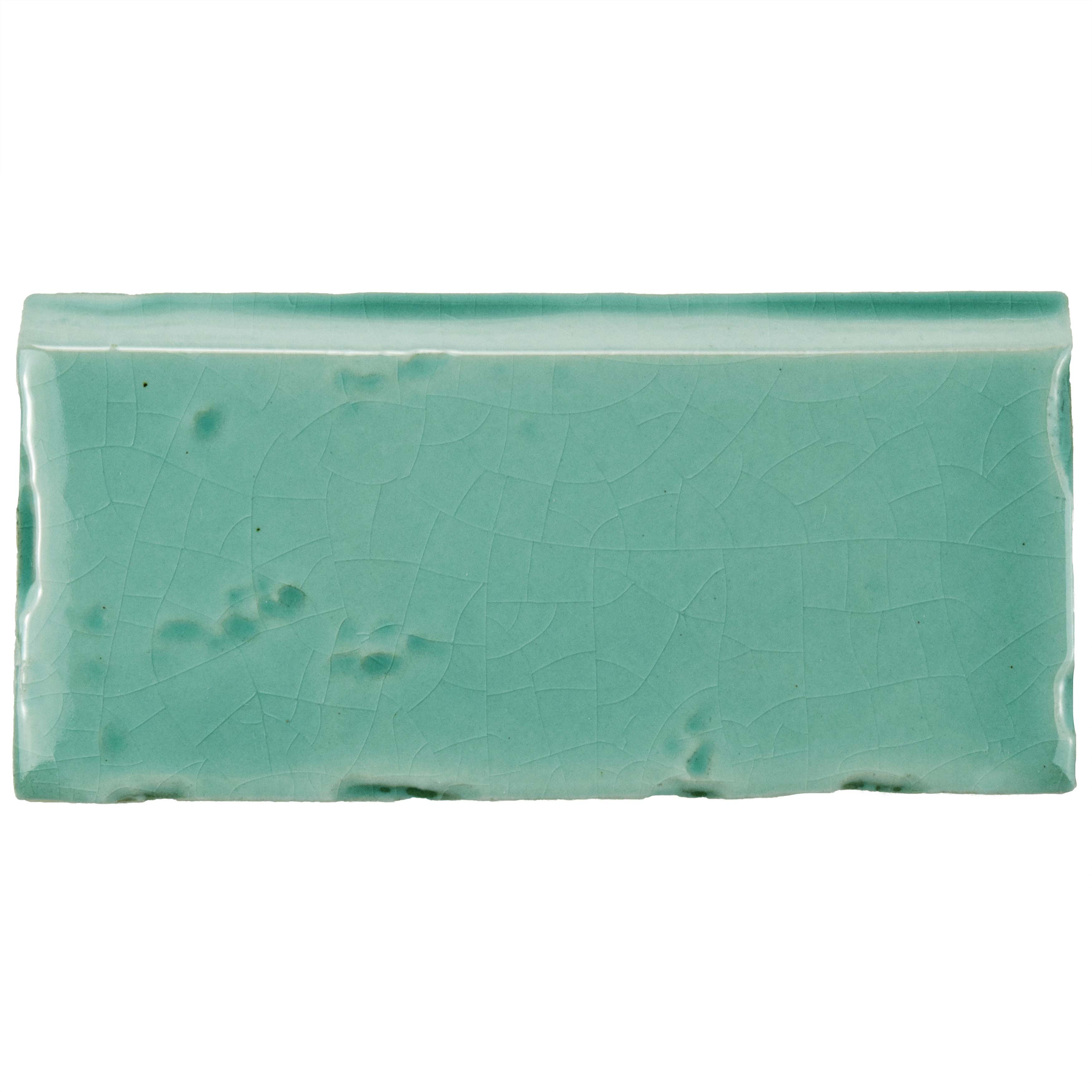 Merola Tile Novecento Zocalo 5.1" x 2.5" Glossy Ceramic Bullnose Tile ...