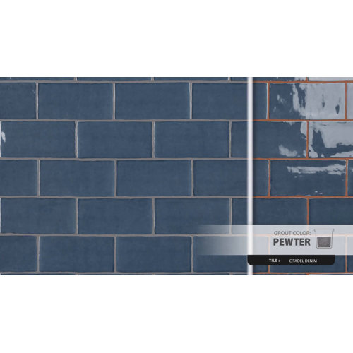 Merola Tile Castillo 3" x 6" Ceramic Brick Look Subway Wall Tile ...