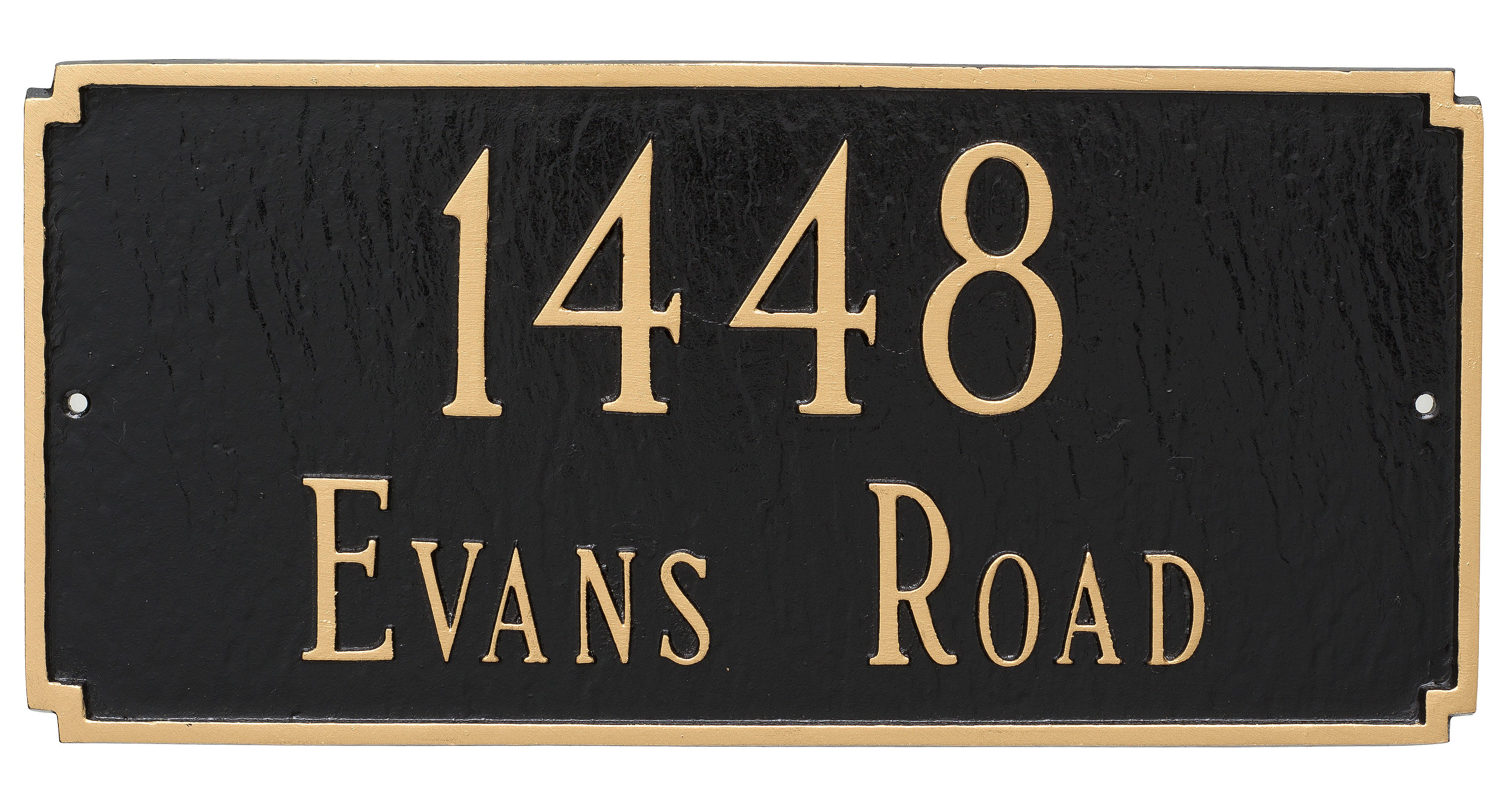 Montague Metal Products Standard Madison Two Line Address Plaque Sign ...