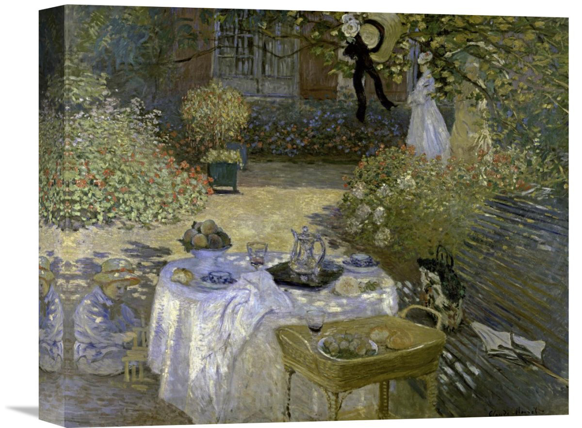 Vault W Artwork Lunch by Claude Monet - Print on Canvas | Wayfair