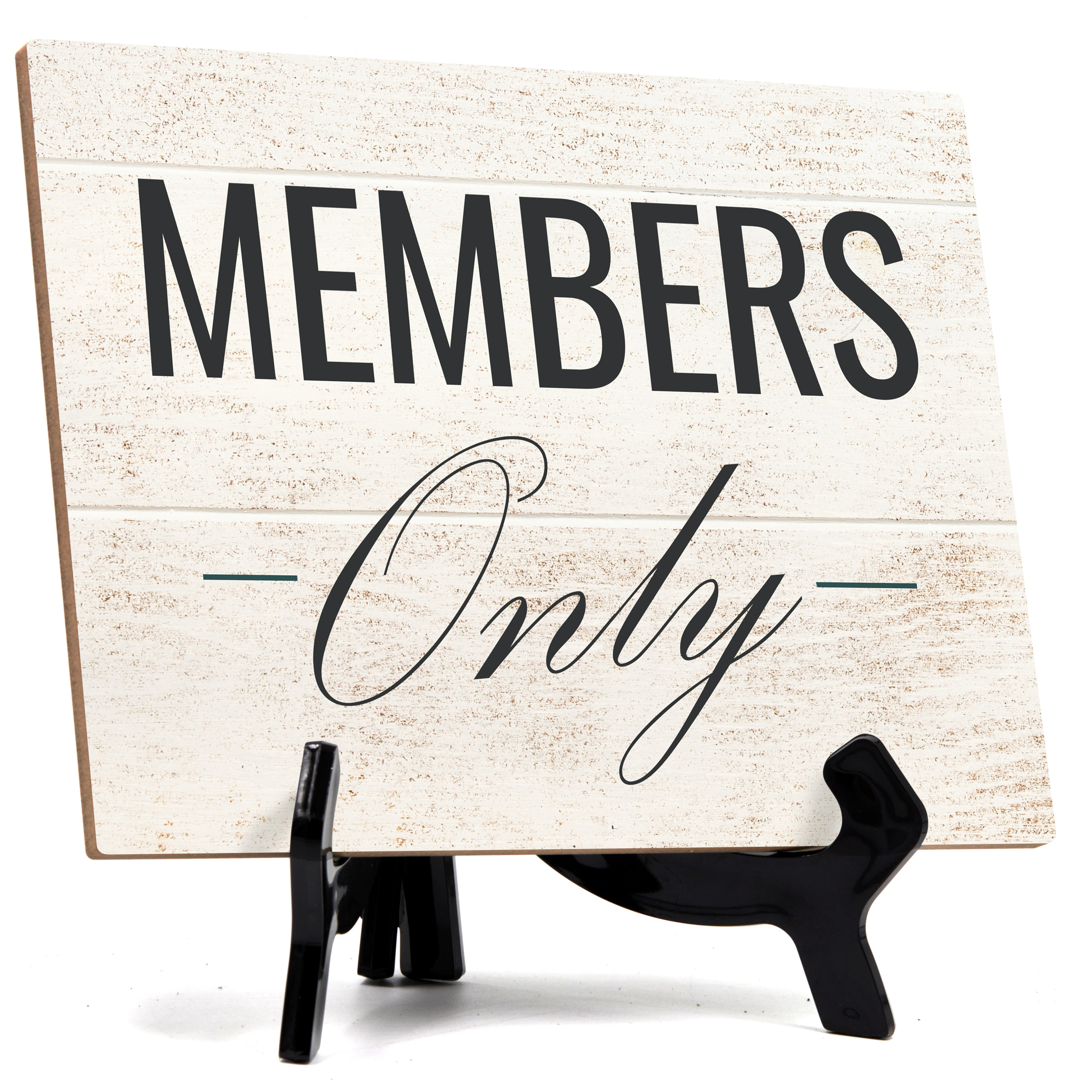 Signs ByLITA Members Only Table Sign | Wayfair