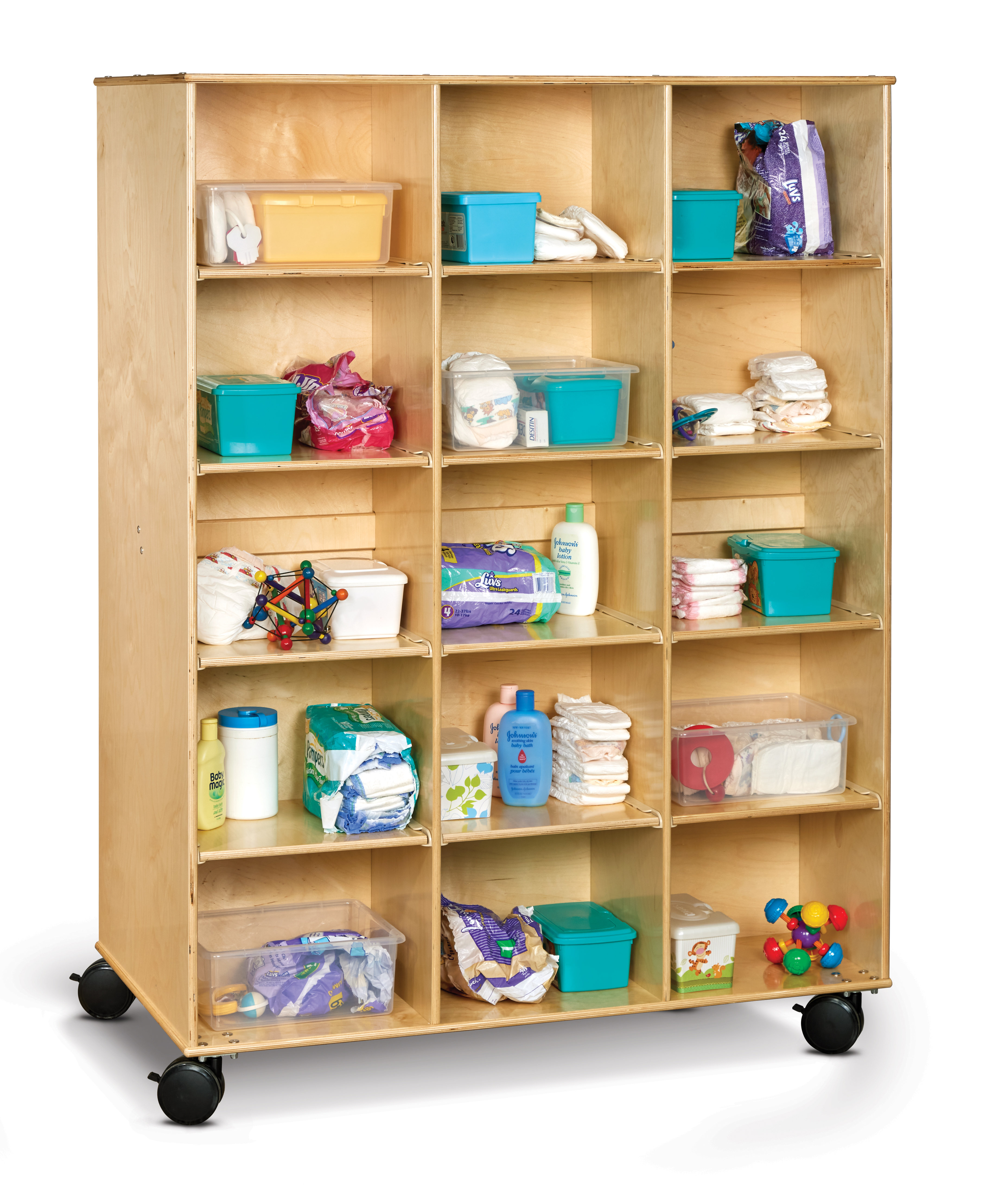 Jonti-Craft® 30 Compartment Cubby with Wheels | Wayfair
