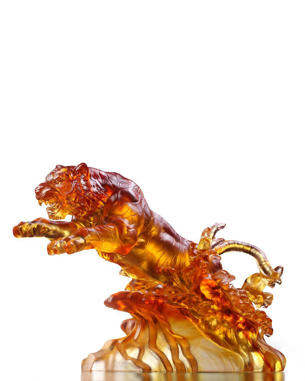 LIULI Crystal Art Zodiac Crystal Tiger Figurine | Wayfair