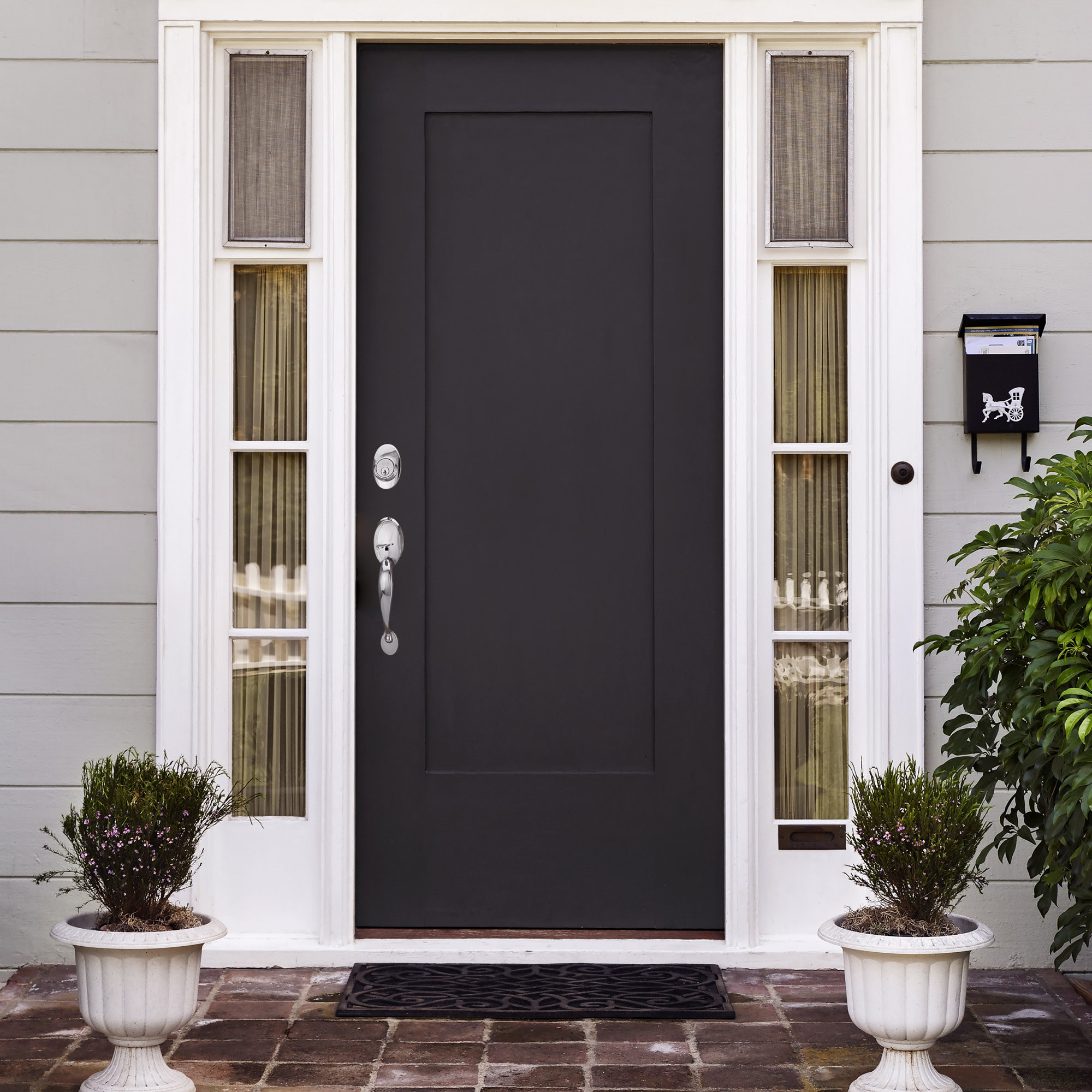 Design House Springdale Handleset with Single Cylinder Deadbolt and ...