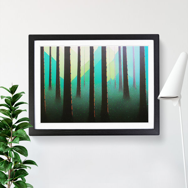 Alpen Home XH1022-6683X Painted Pine Tree Forest - Picture Frame ...