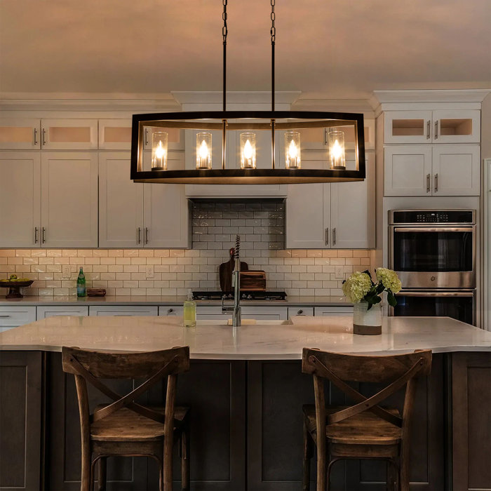 Latitude Run® 5 - Light Kitchen Island Linear Pendant & Reviews | Wayfair