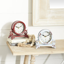 Wayfair | White Mantel & Tabletop Clocks You'll Love in 2022