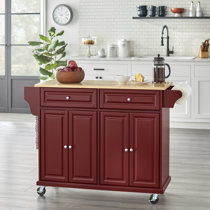Red Portable Kitchen Island – Things In The Kitchen