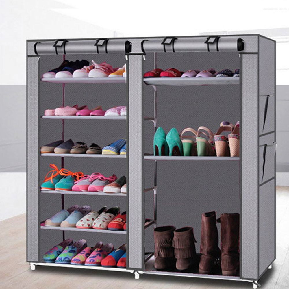 Rebrilliant Closet Rack Shelf Organizer 27 Pair Shoe Storage Cabinet ...