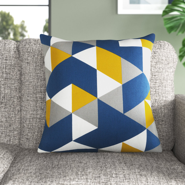 Wade Logan® Bettina Geometry Square Cotton Pillow Cover & Reviews | Wayfair