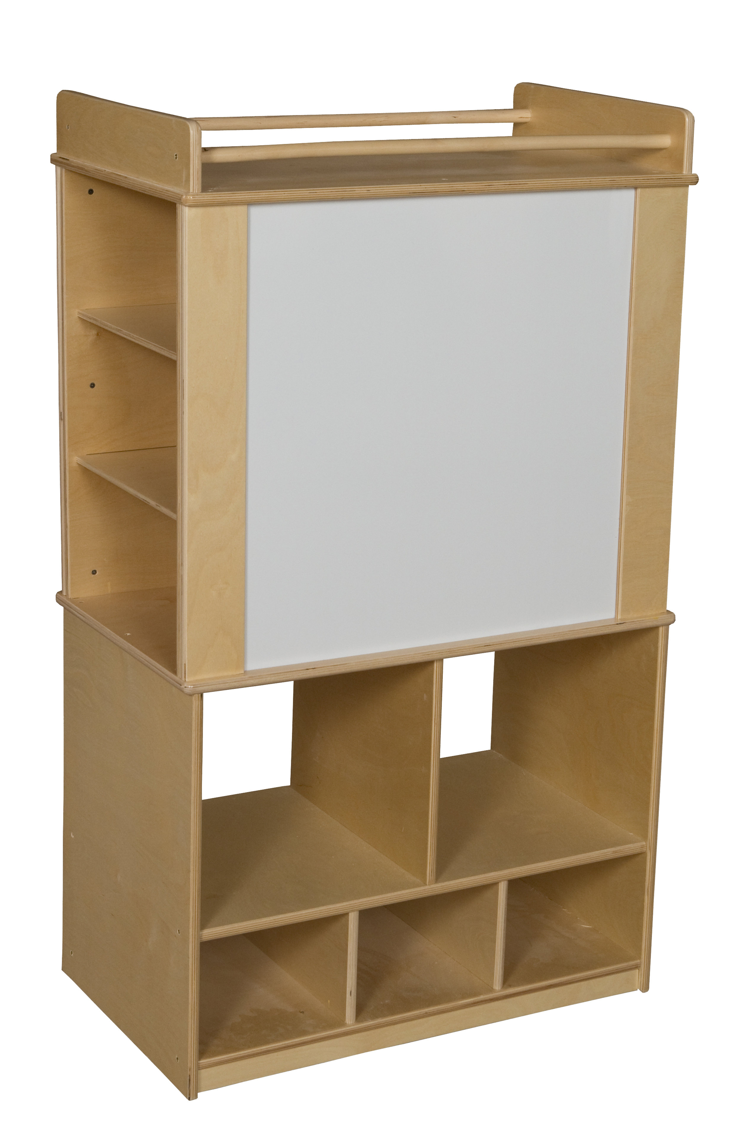 Wood Designs Store-It-All Portable 13 Compartment Teaching Cart with ...