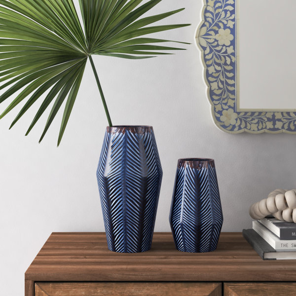 Decorative-blue-vase | Wayfair