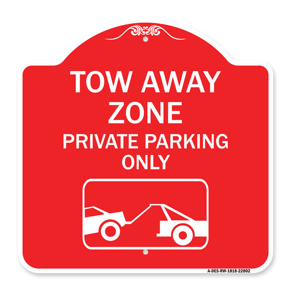 SignMission Enseigne Signmission Designer Series - Zone de remorquage ...