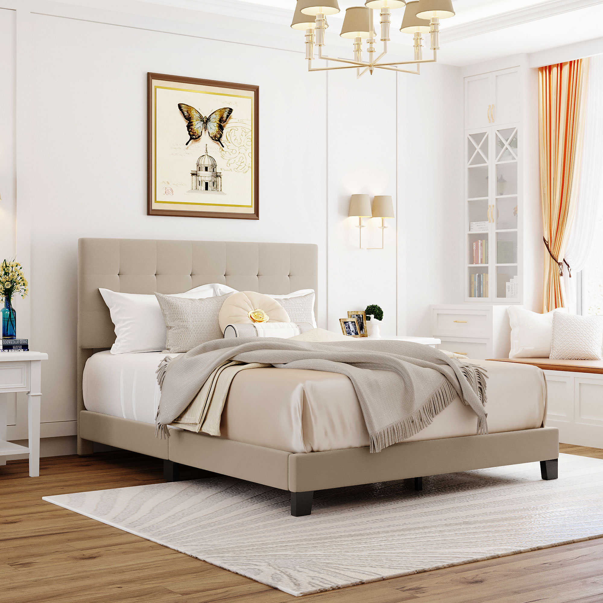 Winston Porter Roi Upholstered Bed & Reviews | Wayfair