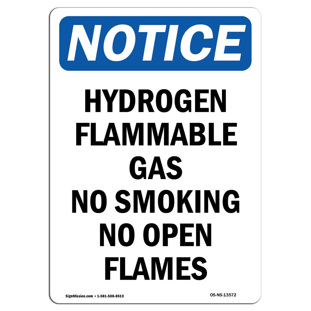 SignMission Hydrogen Flammable Gas No Smoking Sign | Wayfair