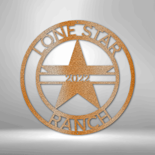 Trinx Lonestar Monogram Steel Wall Décor | Wayfair