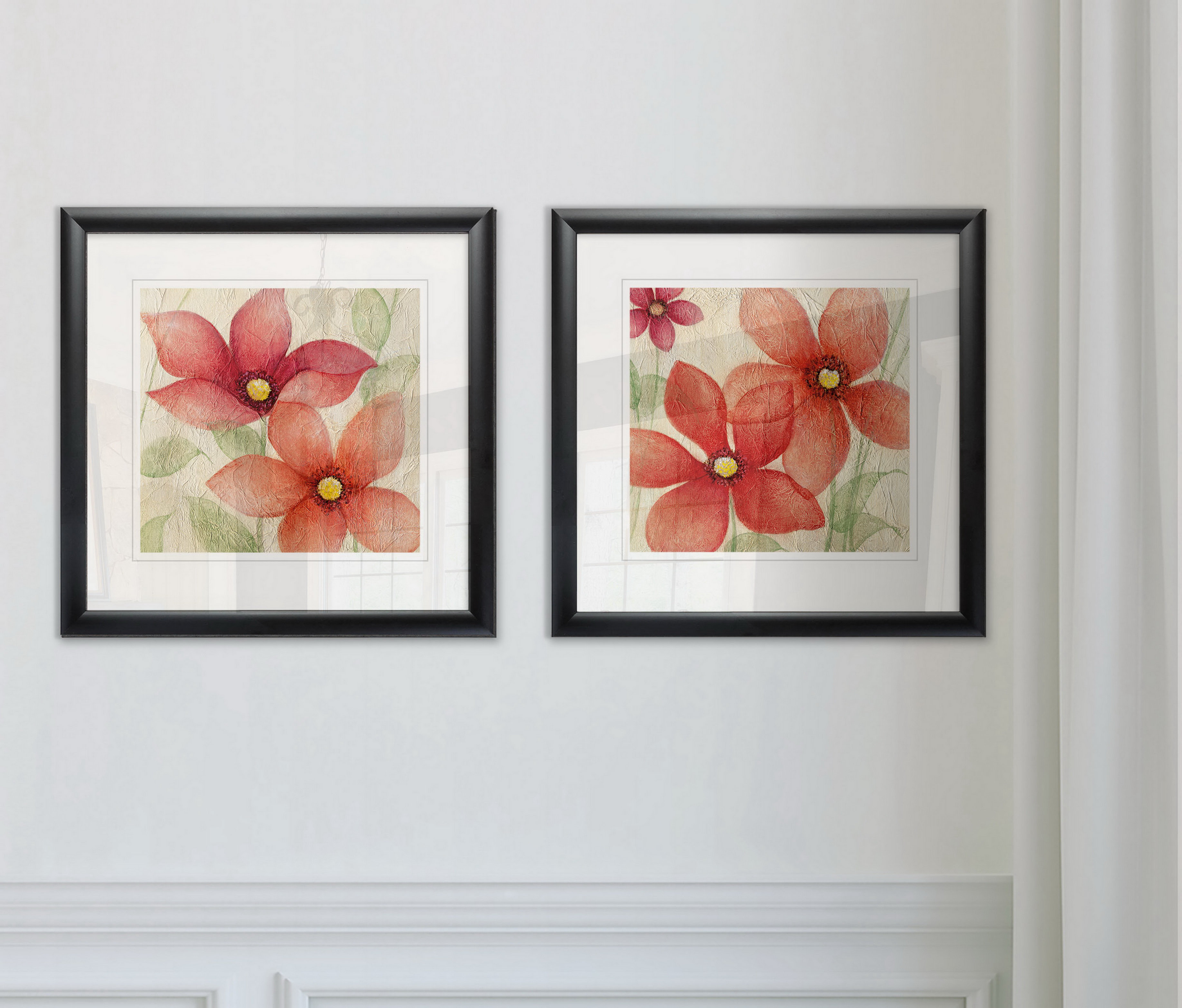 Charlton Home® Spring Embrace I - 2 Piece Picture Frame Print | Wayfair