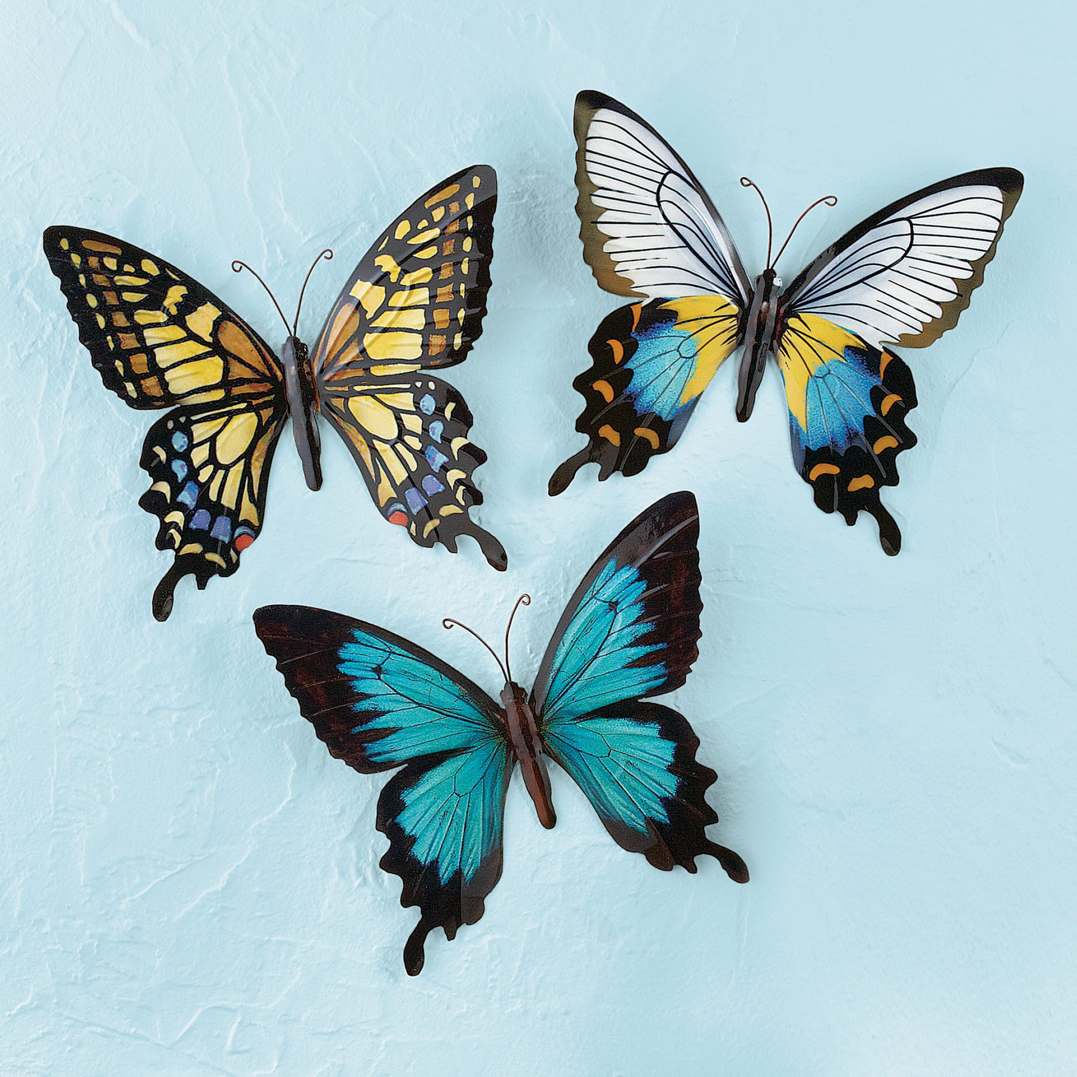August Grove® 3 Piece Butterfly Wall Décor Set & Reviews | Wayfair