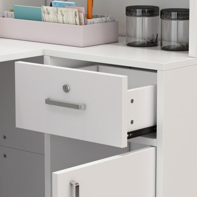 Latitude Run® 3 Person L-Shape Wood Reception Desk & Reviews | Wayfair