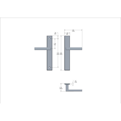 Rockwell Security Rockwell Contemporary Dummy Type Multipoint Handle ...