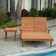 Orren Ellis Varda Wheel Double Chaise Lounge with Arms | Wayfair