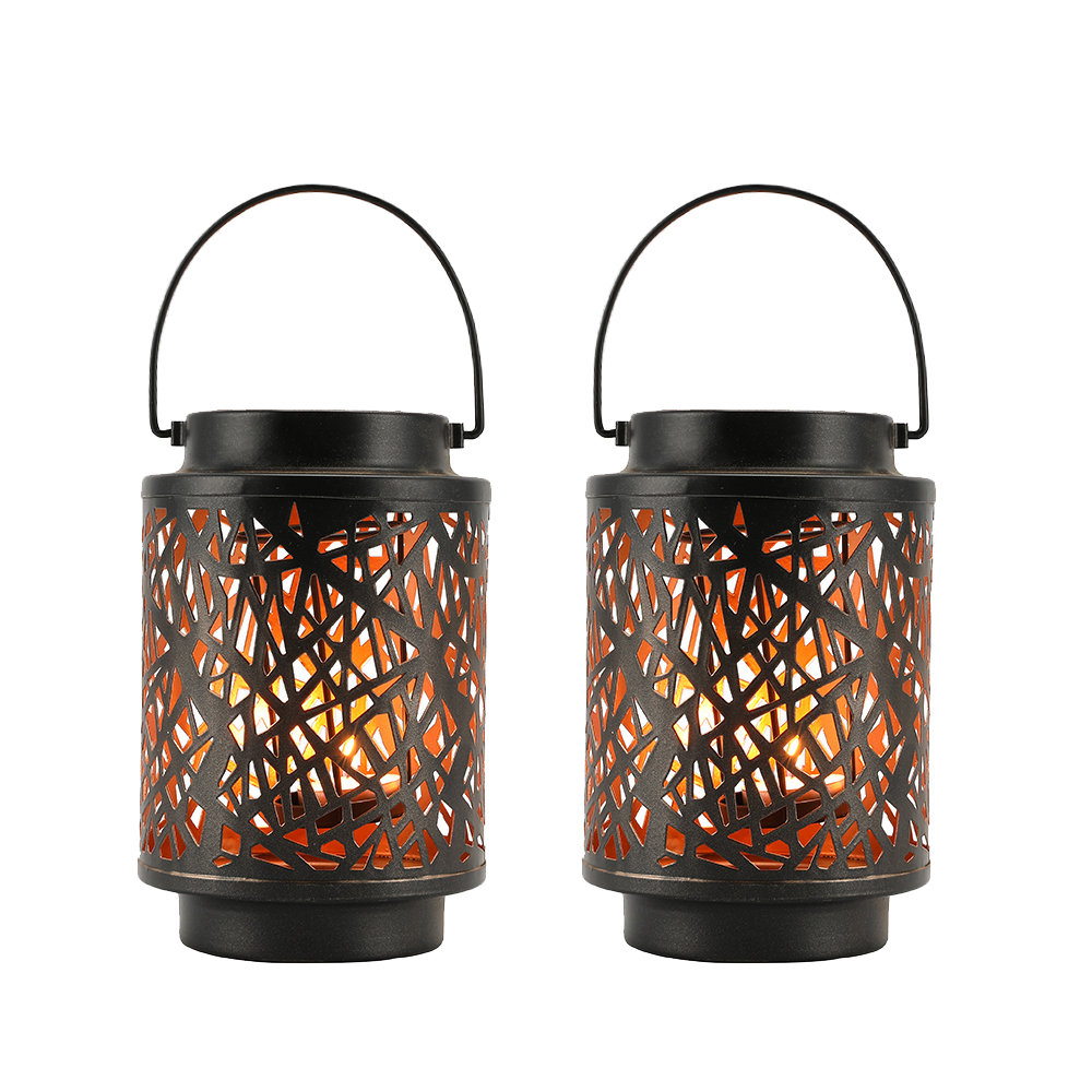 Wrought Studio 6.5" Metal Tabletop Lantern Set | Wayfair