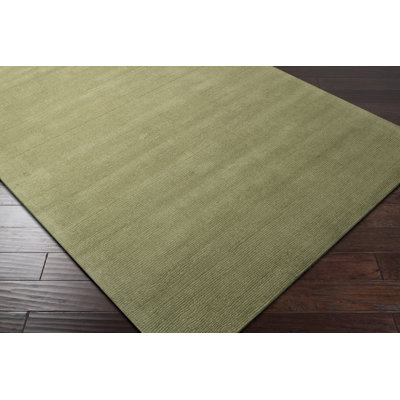AllModern Crowe Handmade Hand Loomed Wool Sage Rug & Reviews | Wayfair
