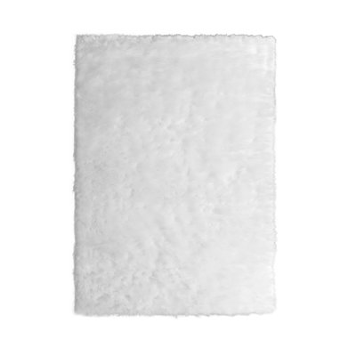 Mercer41 Mikaeel Faux Fur True White Rug & Reviews | Wayfair