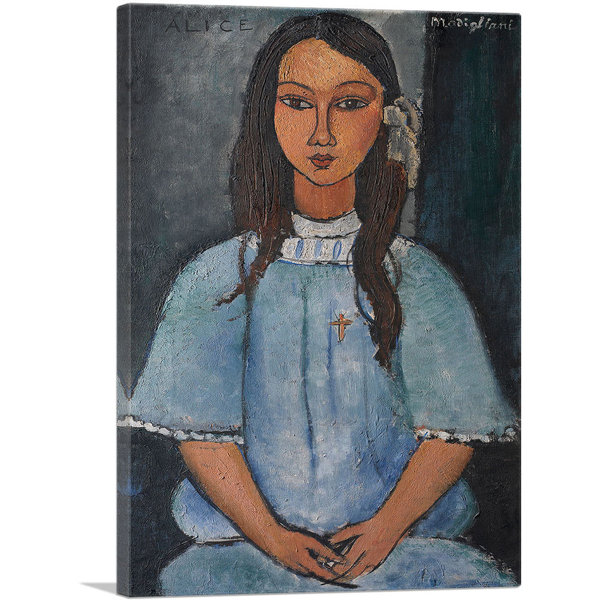 ARTCANVAS Alice 1919 by Amedeo Modigliani - Wrapped Canvas Painting ...