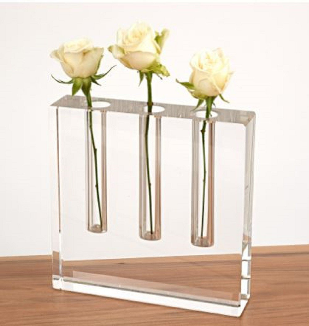 Orren Ellis Teniah Square Block Optical Crystal Vase | Wayfair