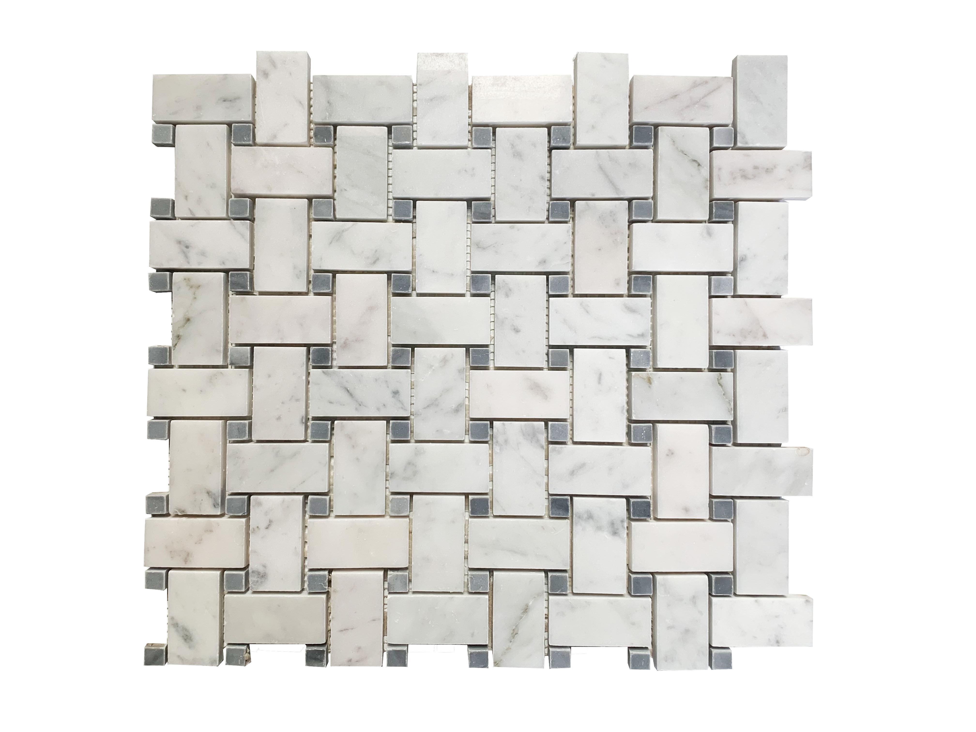 Bloom Stone 1" x 2" Marble Basketweave Mosaic Wall & Floor Tile | Wayfair